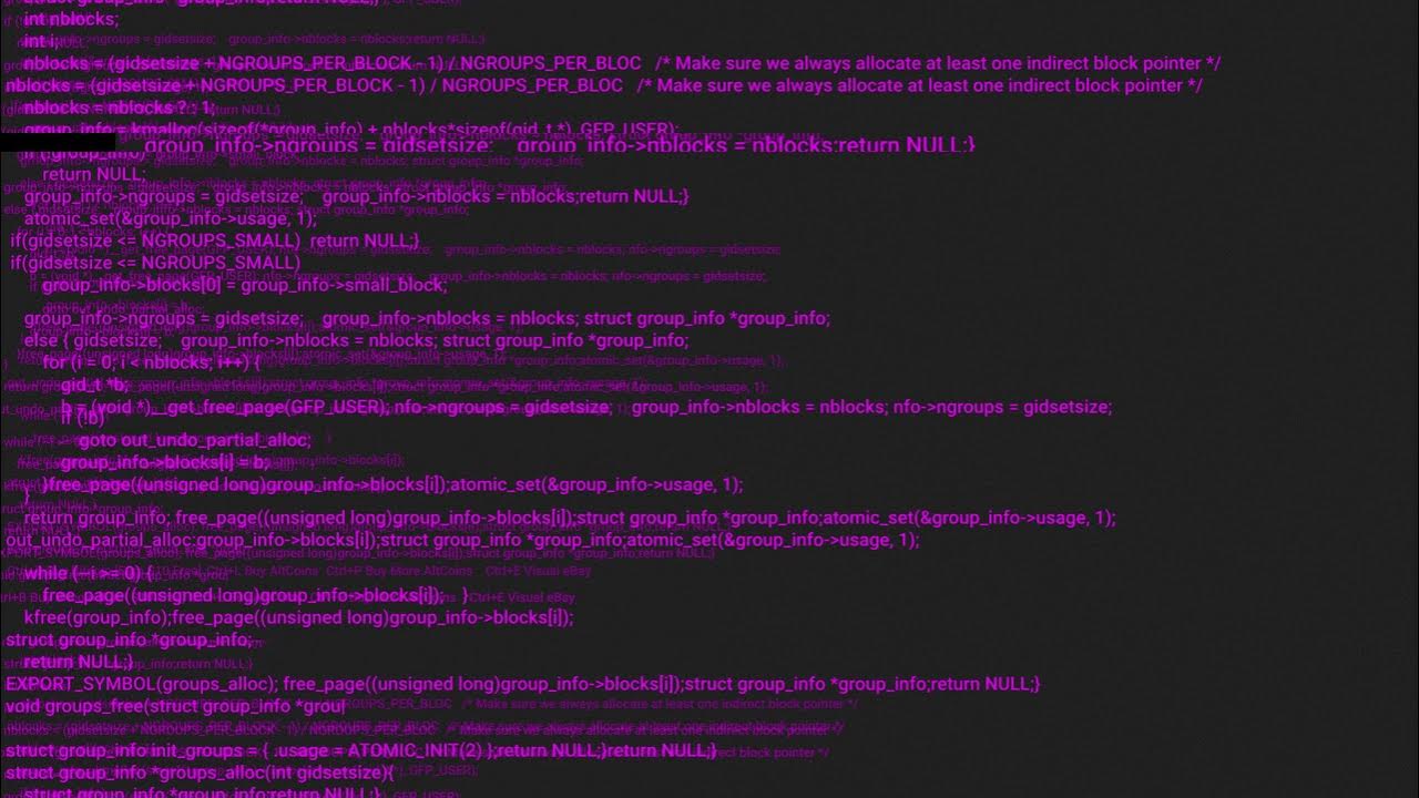 Pink screen coding hacker concept animation with glitch Free Stock ...
