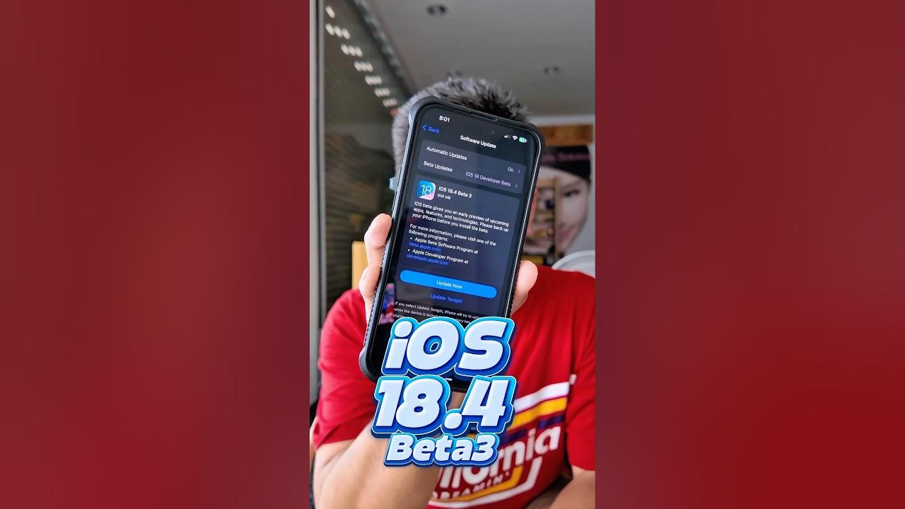 iOS 18.4 beta3 ปล่อยให้อัพเดตแล้วครับ #ioscrazy #iOSCrazyสอนใช้iPhone #iOS18update - YouTube