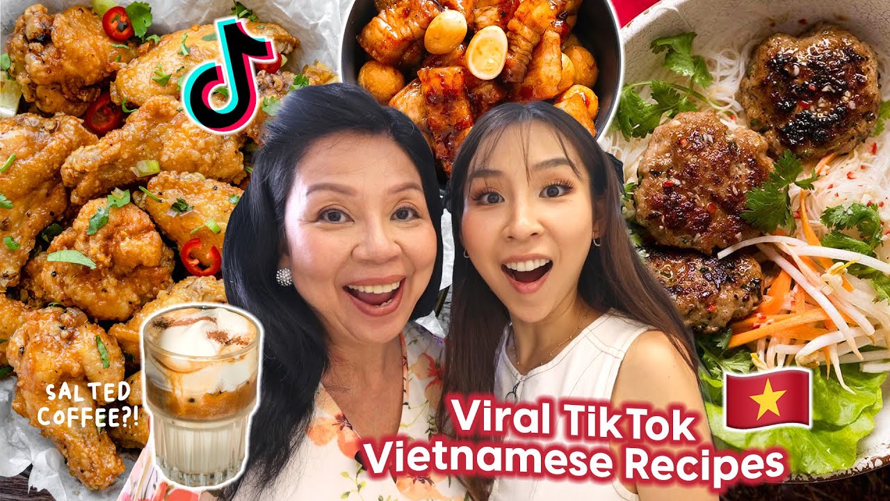 I Try Viral Vietnamese Recipes with my Mom: Her reaction?🥢😲 - YouTube