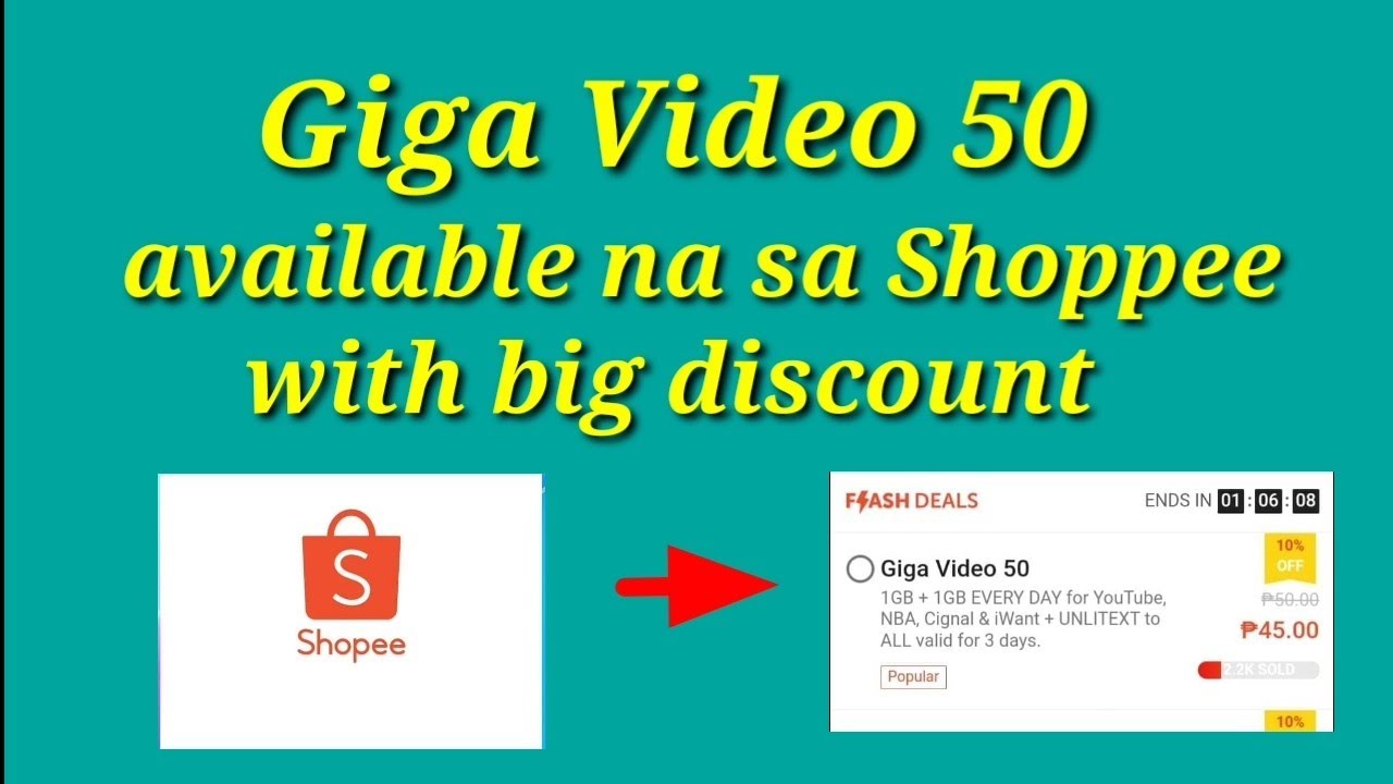 How to load Giga Video 50 sa Shoppee - YouTube