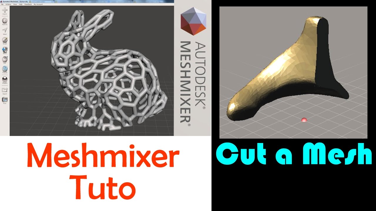 Meshmixer Tutos Stl Mesh Cutting Youtube