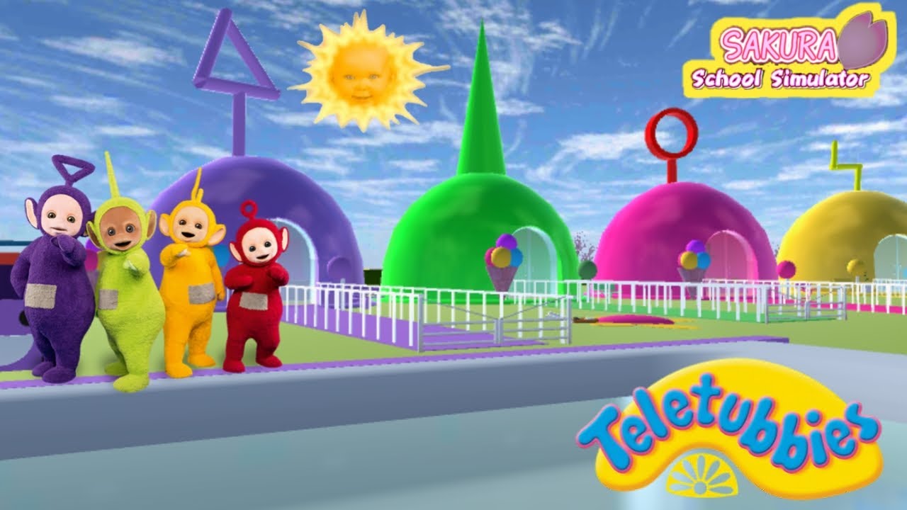 Bermain di Bukit Teletubbies 🌞🍧🌼I Sakura school simulator - YouTube