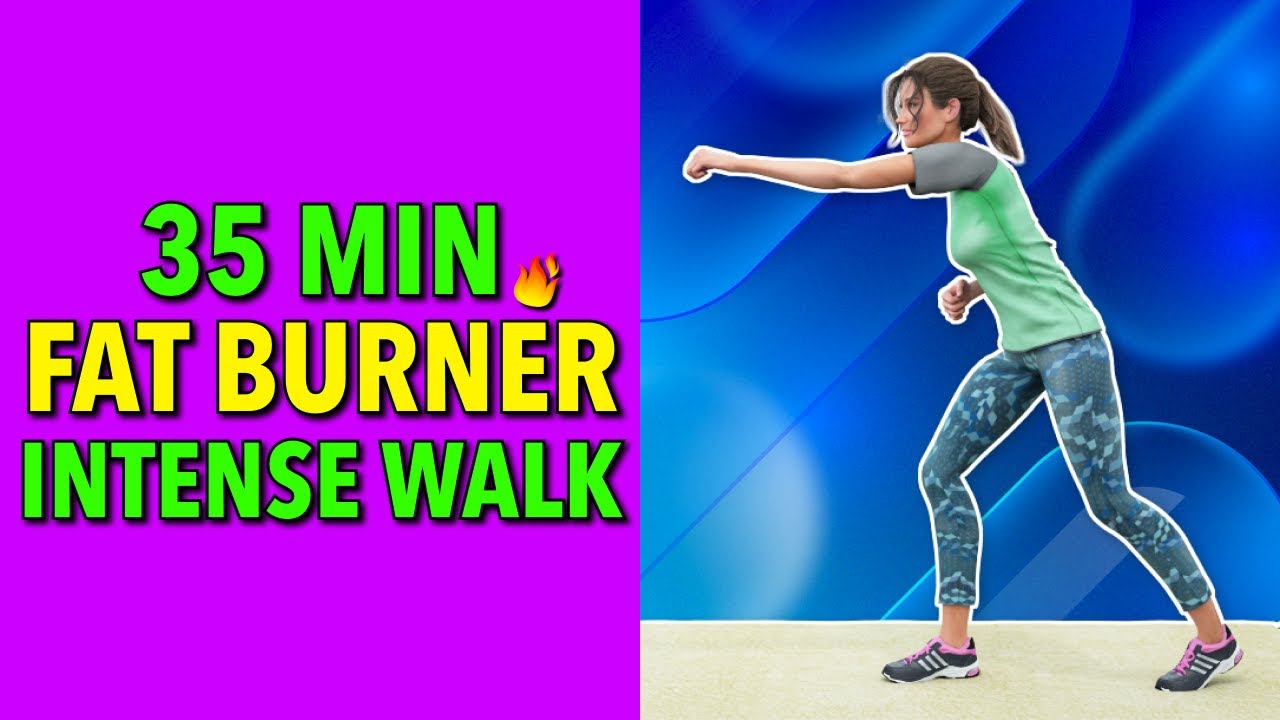 35-Minute Fat Burner Intense Walking at Home - YouTube
