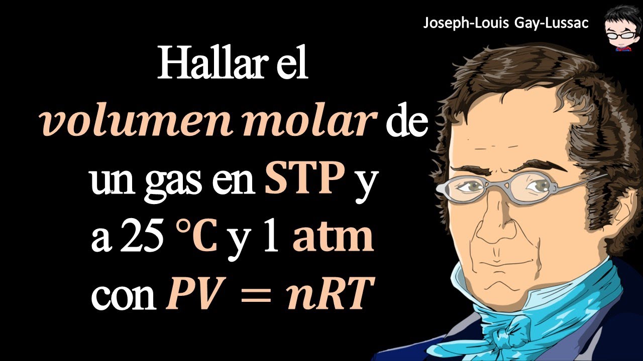 Como hallar el volumen molar con PV=nRT y la ley de Avogadro, y R ...