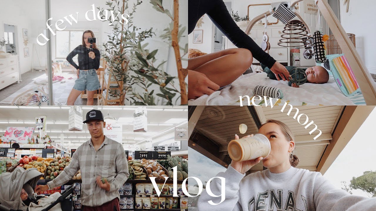 VLOG: new mom life, days at home, family errands, crockpot meals, new ...