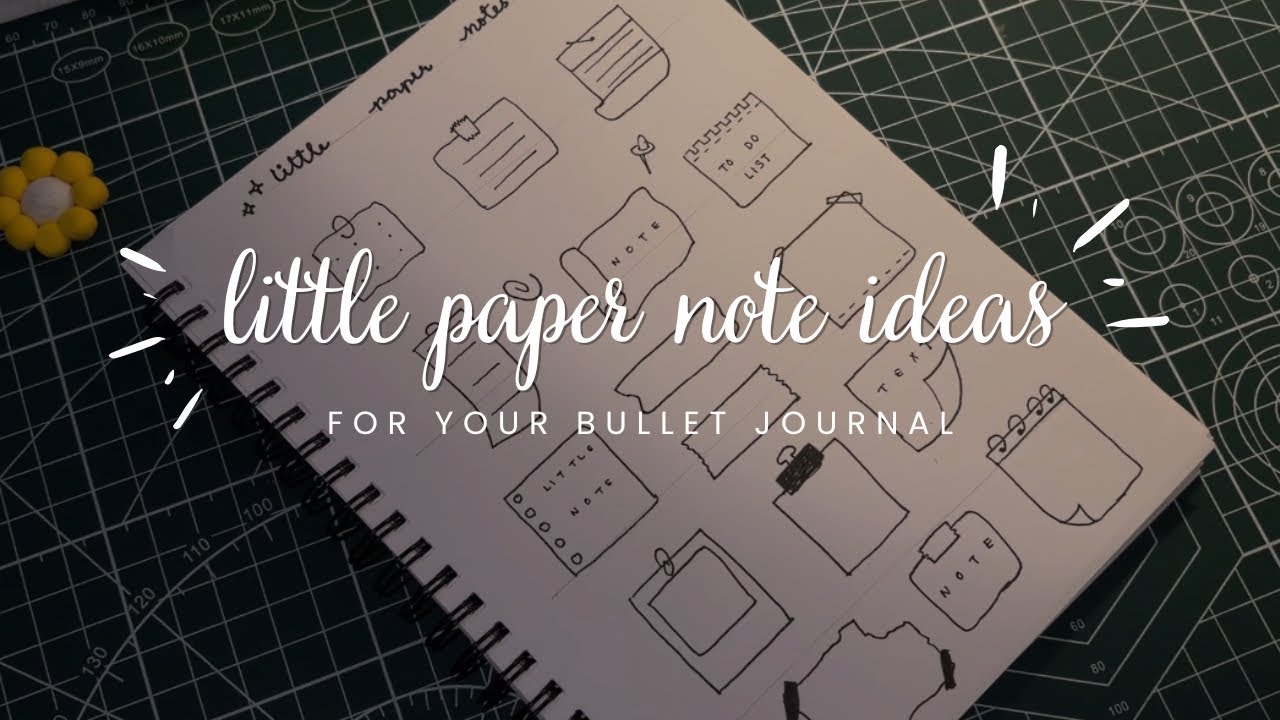 Easy little paper note ideas for Bullet journal - YouTube