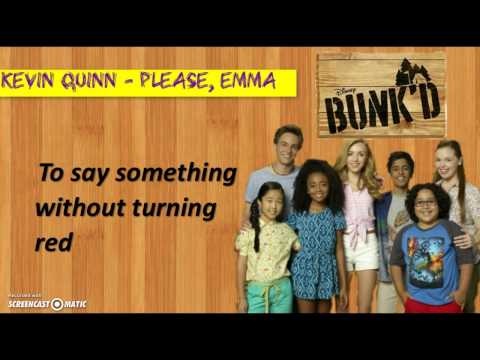 Kevin Quinn - Please, Emma (from ''BUNK'D'') [Lyrics Video]