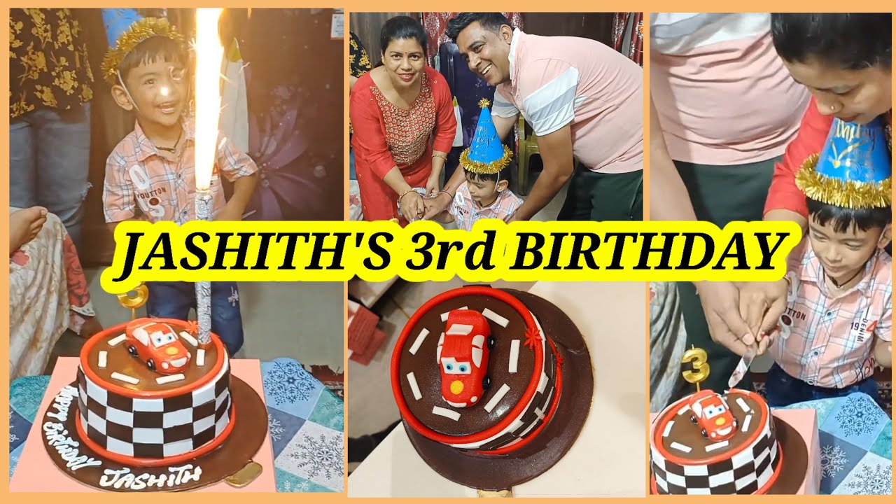 JASHITH KA FAVOURITE CARTOON CAKE| 3rd BIRTHDAY PARTY CELEBRATION ...