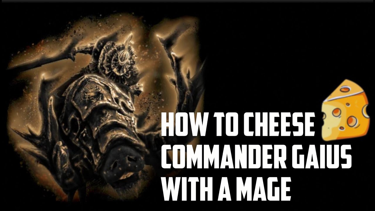 Elden Ring SotE - How to Cheese Commander Gaius With a Mage - YouTube