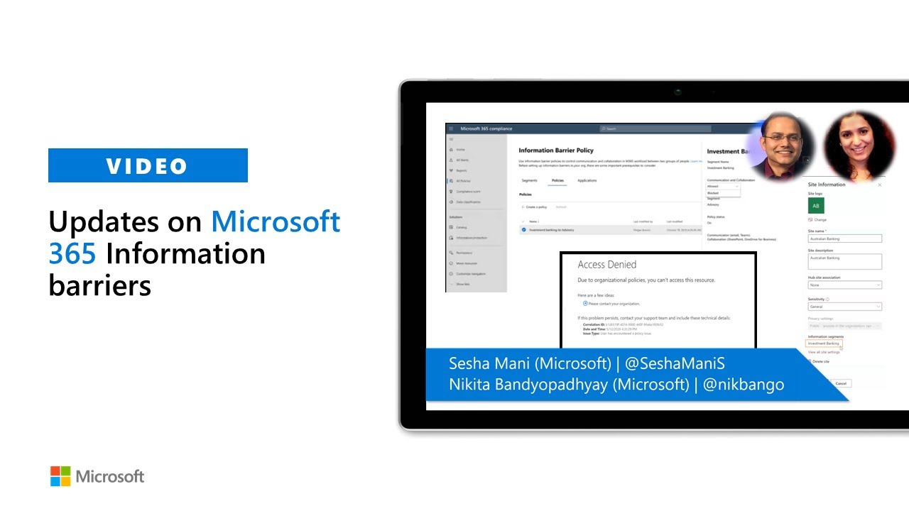 Updates on Microsoft 365 Information barriers - YouTube