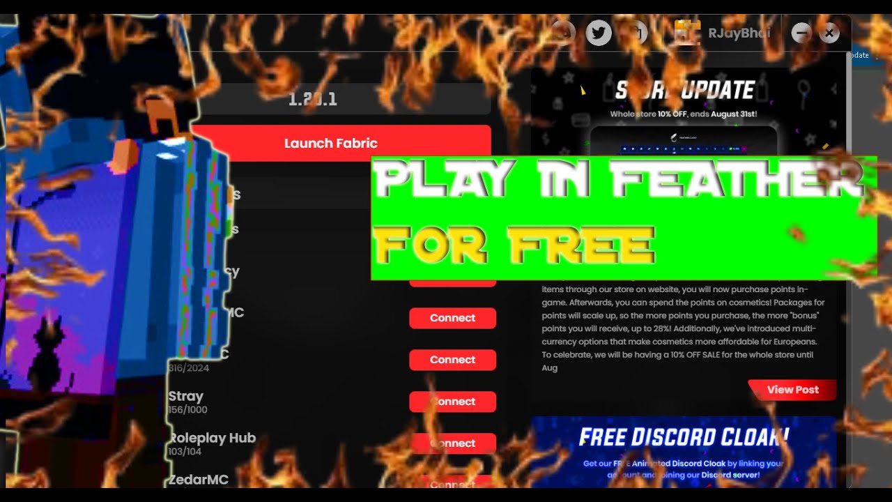 How To Play In Feather Client For Free *PERMANENT* No Lie | How To Play ...