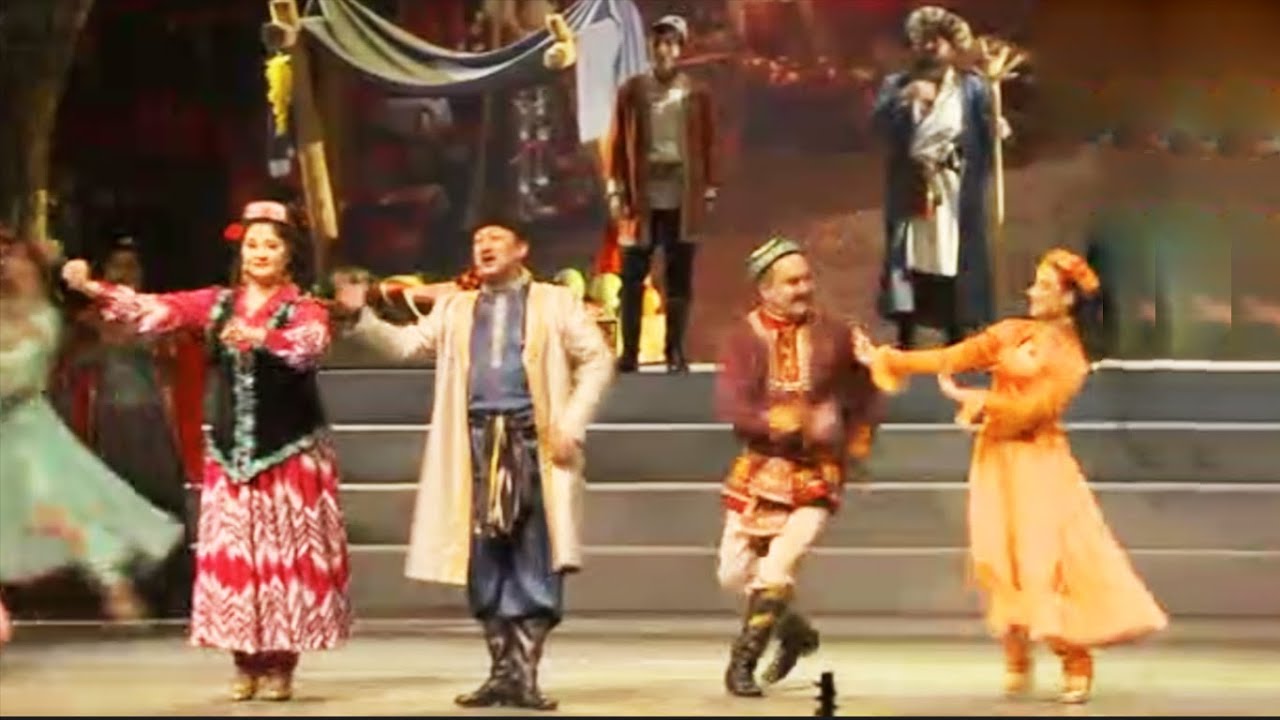 Uyghur traditional dance - Bazaar Meshrep - YouTube