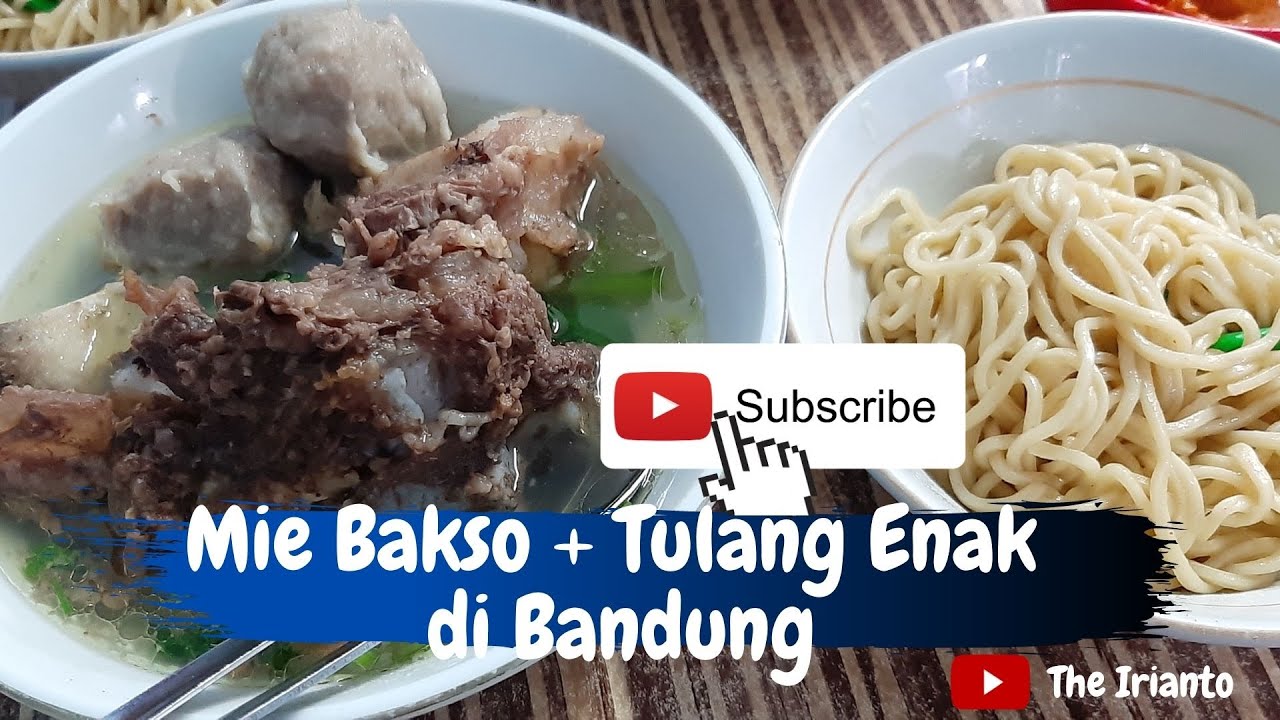 Mie Bakso + Tulang Sapi Mas Eko Bandung. ENAKKKKKKK !!! - YouTube
