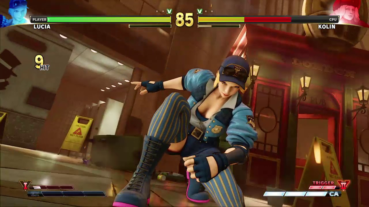 STREET FIGHTER V Lucia vs Kolin - YouTube