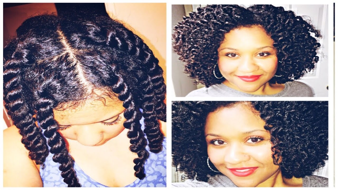 Curly Defined Twistout on Natural Hair ft. Miss Jessie's Curly ...