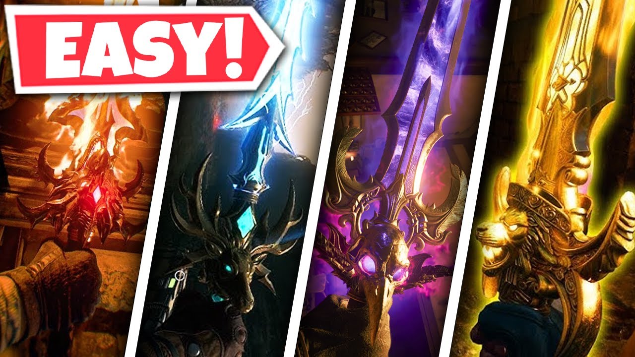 *EASY* ALL 4 ELEMENTAL SWORD UPGRADES GUIDE - Citadelle Des Morts -Call ...