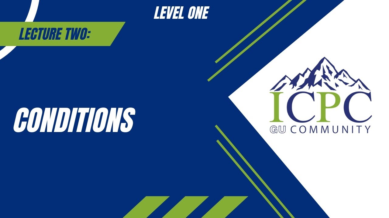 Lecture 2 Level 1 Operators And Conditions Youtube
