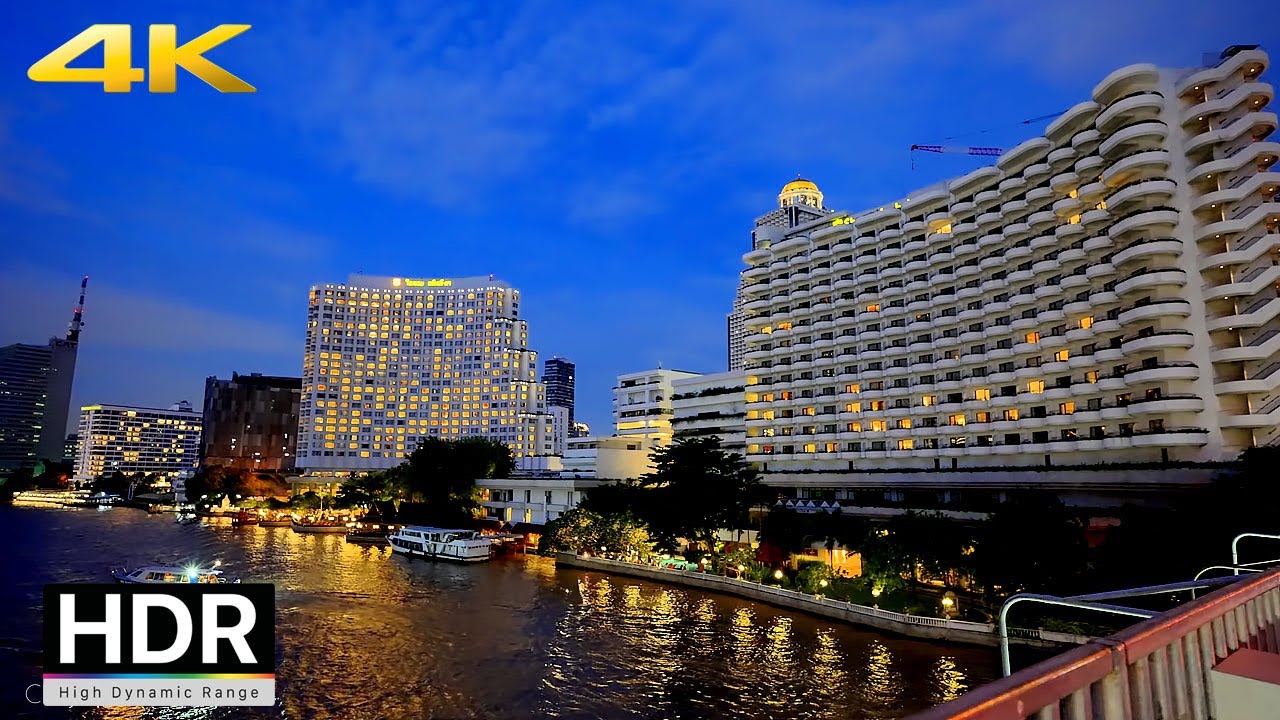 【🇹🇭 4K HDR】 Walk from King Taksin Bridge to Robinson Bangrak | Bangkok ...