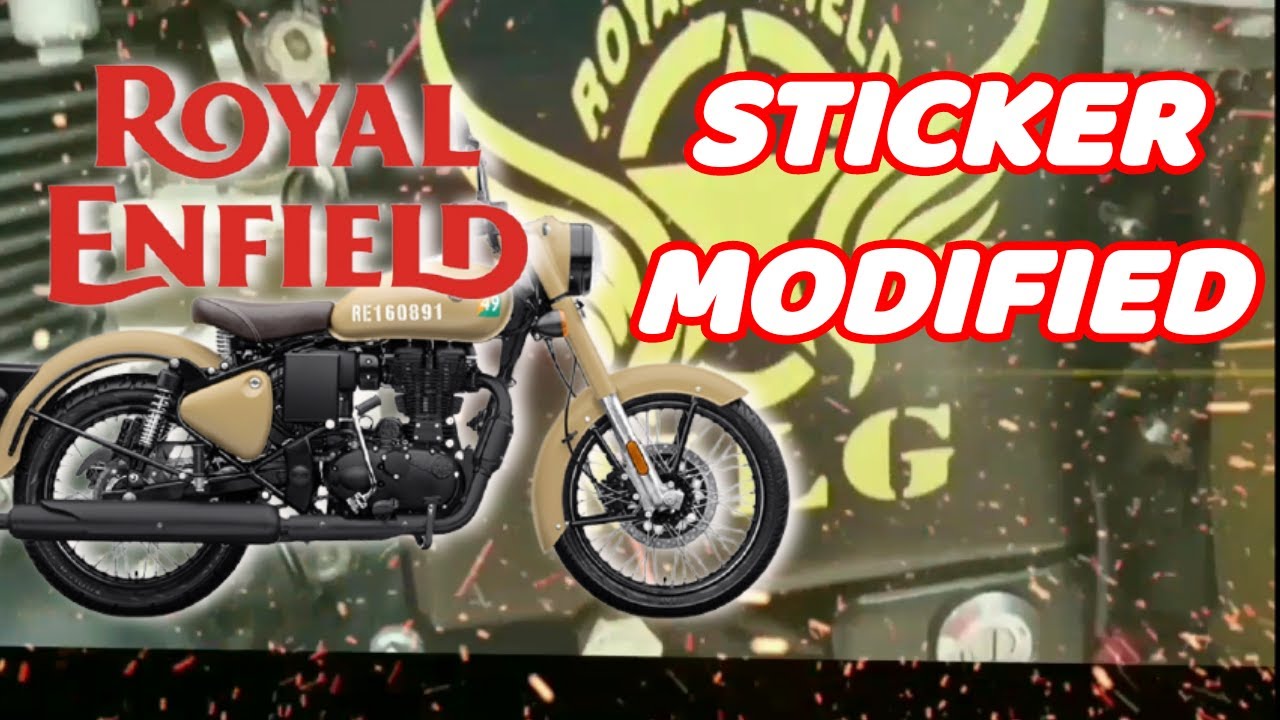 Royal Enfield bick Stickers Modified, Sticker Sine And Art - YouTube