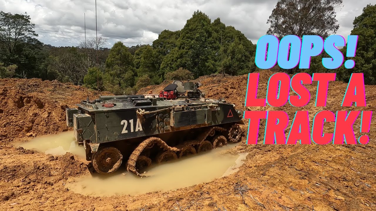 How to use a Centurion Tank to recover an APC after it threw a track ...