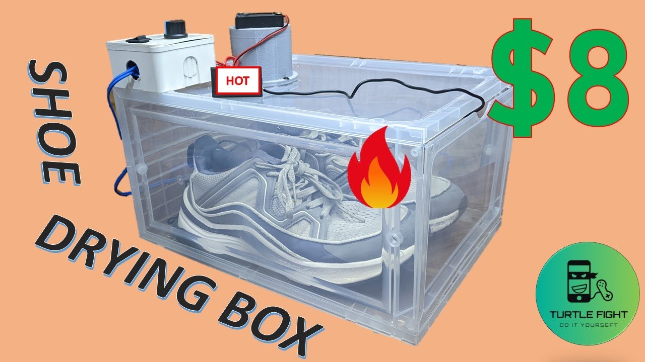 I made a shoe drying box for 8$ - Turtle DIY - YouTube