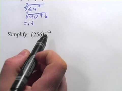 Simplifying Expressions with Fractional Exponents - YouTube