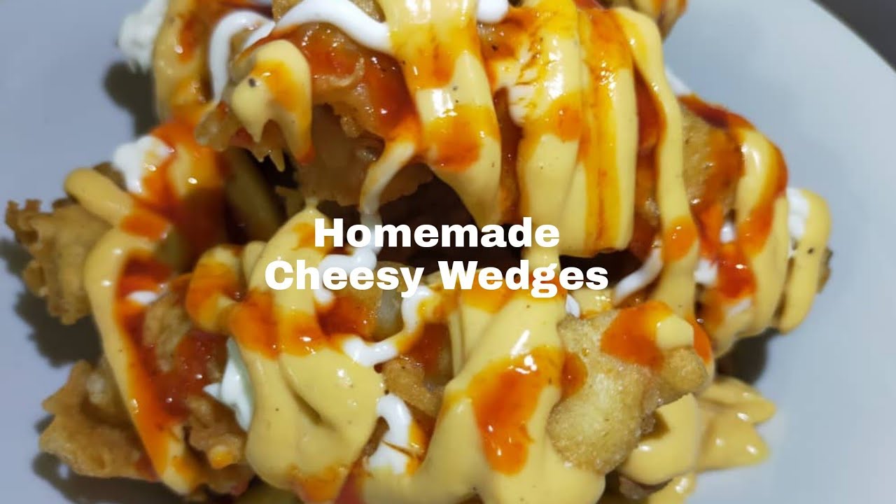 Homemade Cheesy Potato 🥔Wedges - YouTube