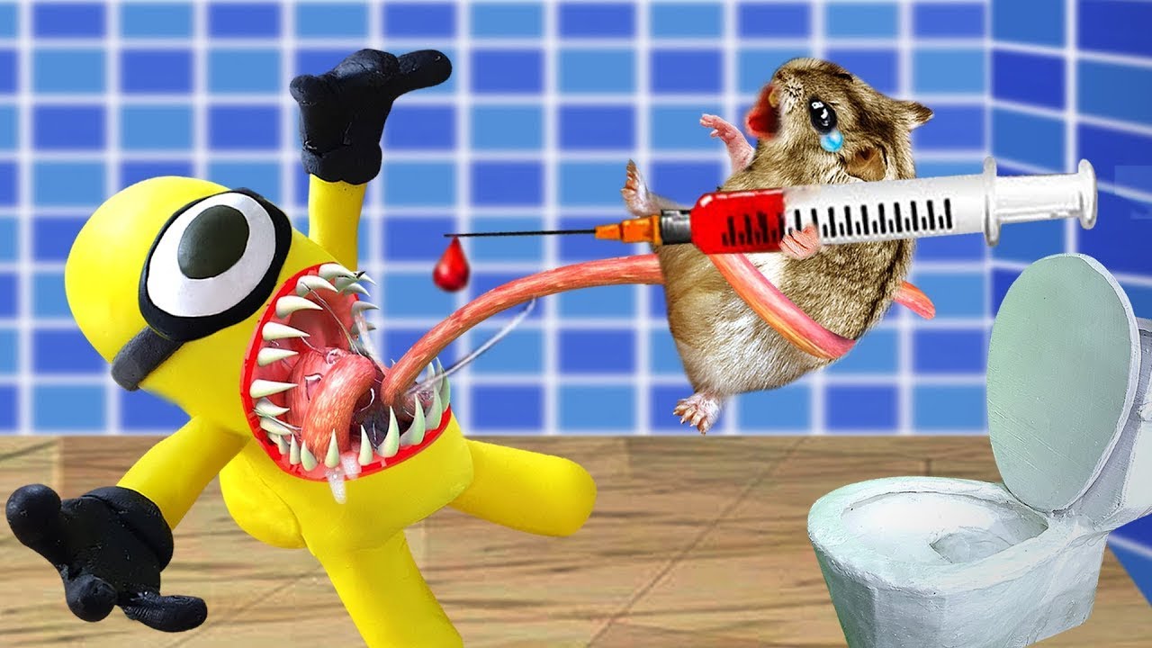 🐹Funny Minion Cute Hamster Pets - Hamster obstacle course Matze ...