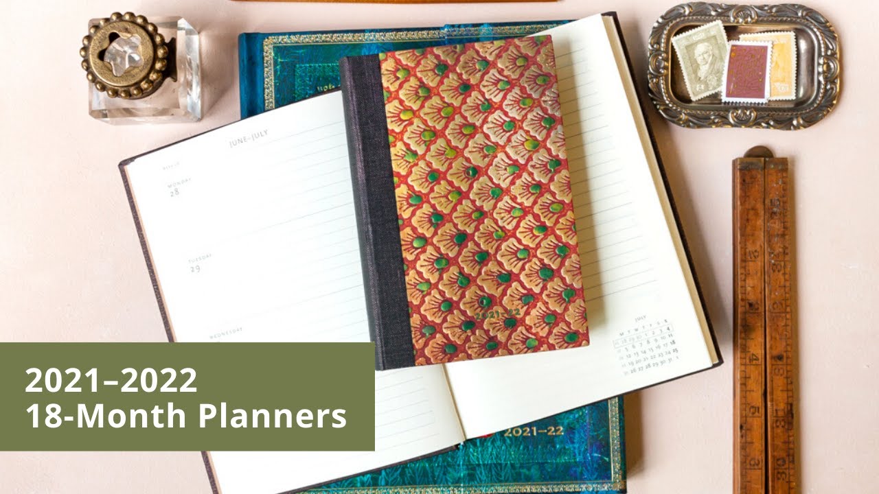 2021–2022 18-Month Planners Now Available - YouTube