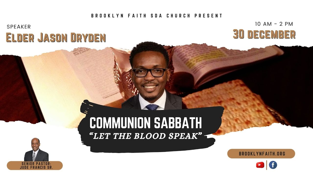 Brooklyn Faith Online || Sabbath Service “Let the Blood Speak” || December 30th, 2023 - YouTube