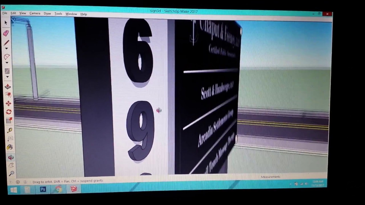 Sketchup 3D sign - YouTube