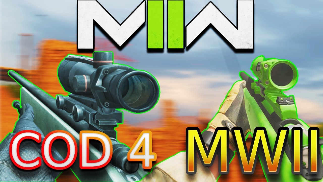The COD4 M40A3 SNIPER in Modern Warfare 2 - YouTube