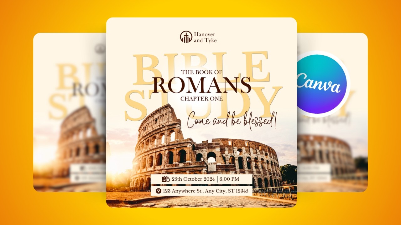 CREATE a Bible Study Poster in MINUTES with Canva! - YouTube