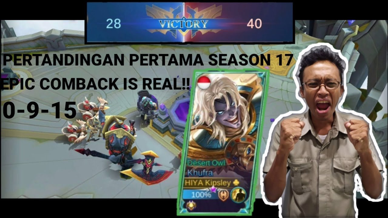 #MobileLegend #EpicComback Masuk Season 17, EPIC COMEBACK IS REAL ...