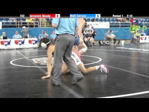 Cadet 152 - Jeremiah Moody (Wisconsin) vs. Matt Ferraro (Illinois ...