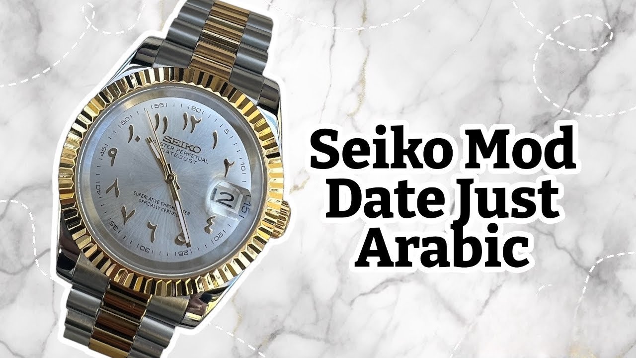 Seiko Mod Arabic Dial with Two Tone Case - YouTube