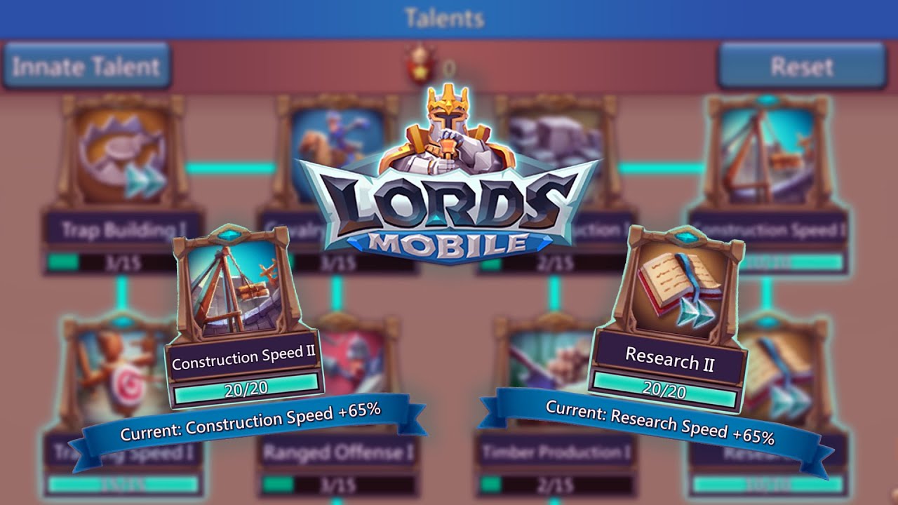 Talent Set Guide | Lords Mobile - YouTube