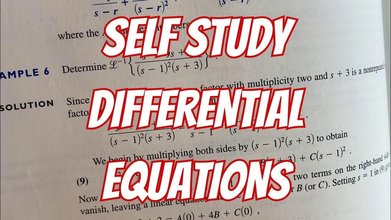 Teach Yourself Differential Equations - YouTube
