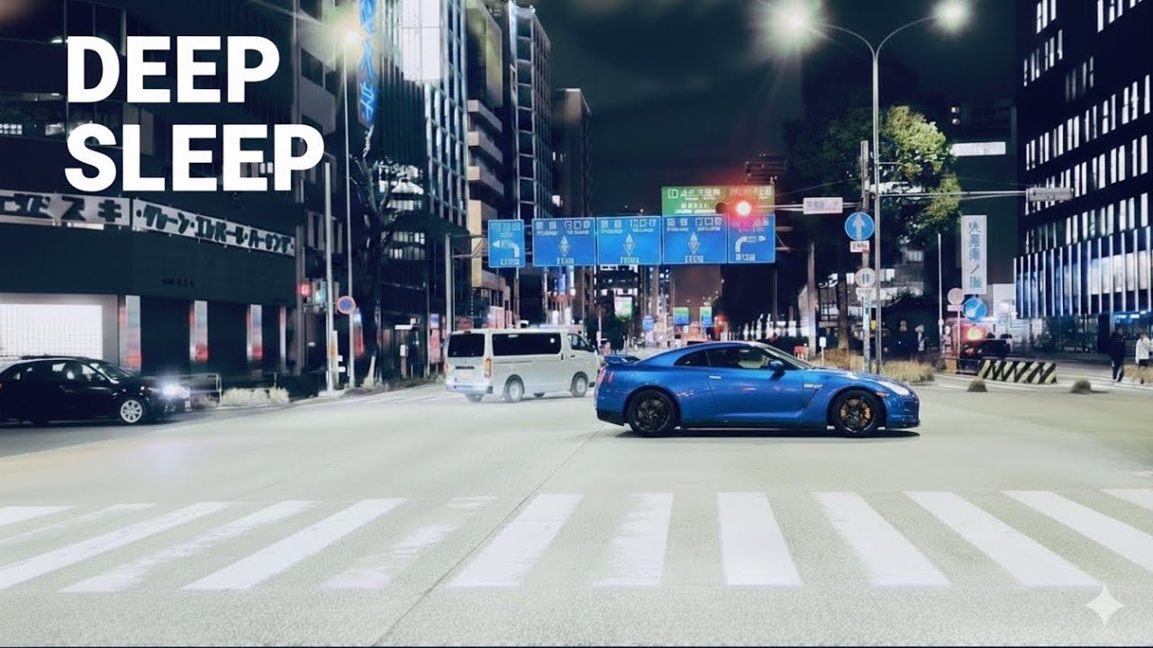 🚗Sleep Aid Drive 😴 Just Waiting at a Red Light in Japan (No Music, No ...