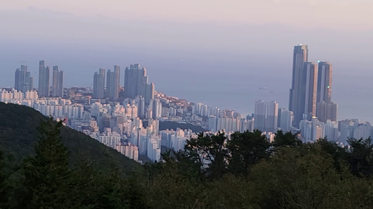 Busan City from Jangsan Mountain. - YouTube