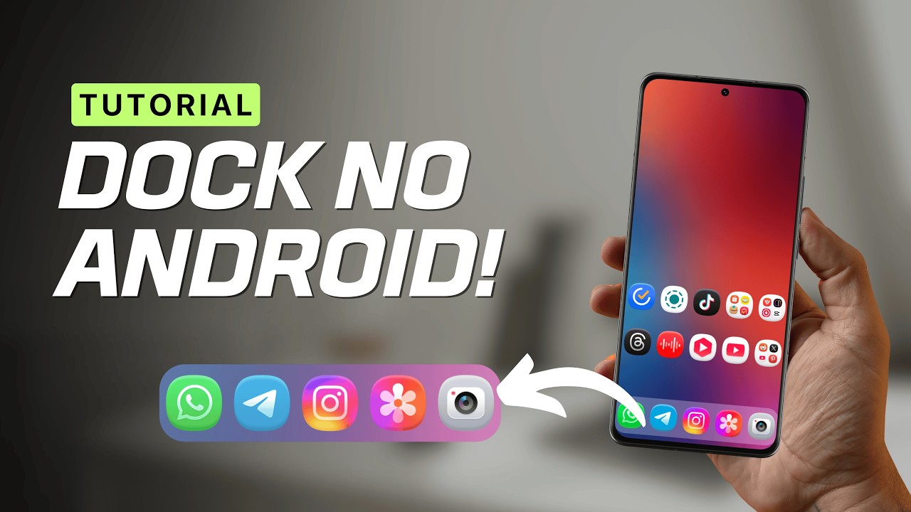 Como colocar a Dock de Apps no Android estilo IOS #tutorial - YouTube