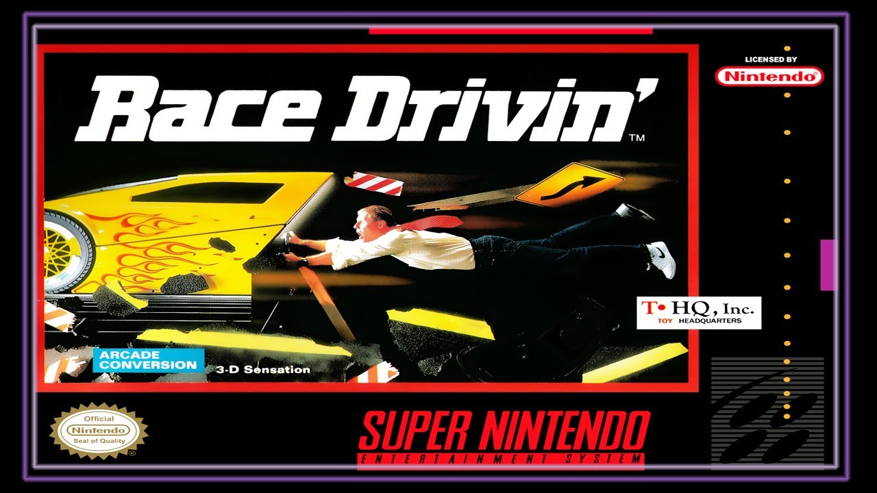 SNES Super Side Quest - Game # 129 - Race Drivin' - YouTube