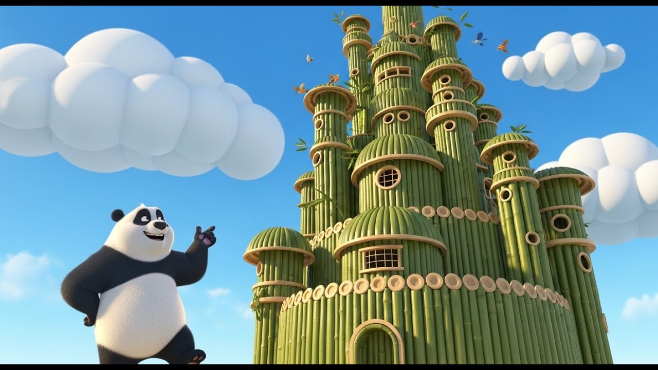 The Panda Who Built a Castle | Best Nursery Rhymes and Kids Songs ...