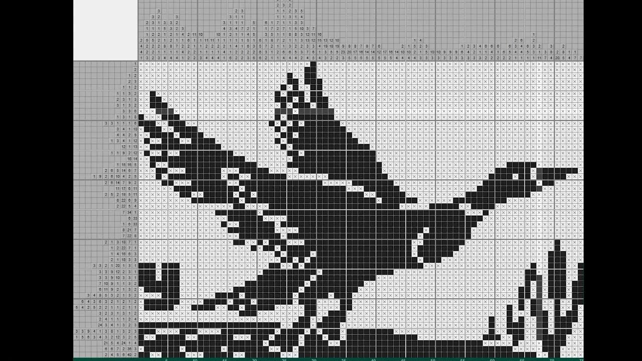 Японский кроссворд - Утка (Nonogram - Duck) [★★★★★] - YouTube