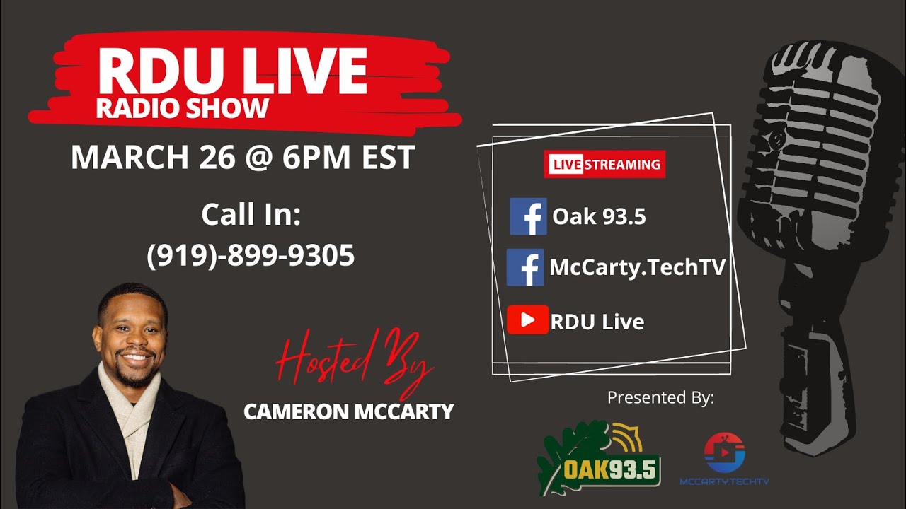 3/26/2024 RDU Live w/ Cameron McCarty - YouTube