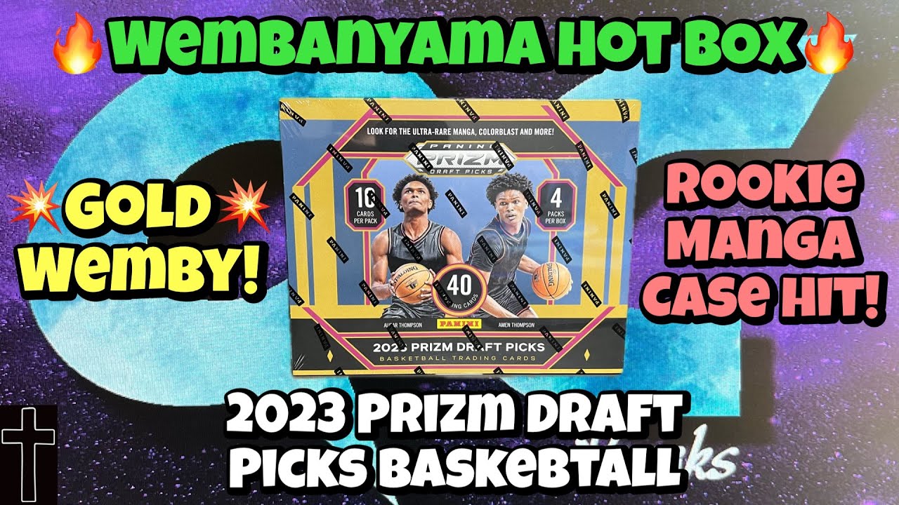 💥GOLD WEMBY💥 | 2023 Prizm Draft Picks Basketball Hobby Box | MANGA CASE ...