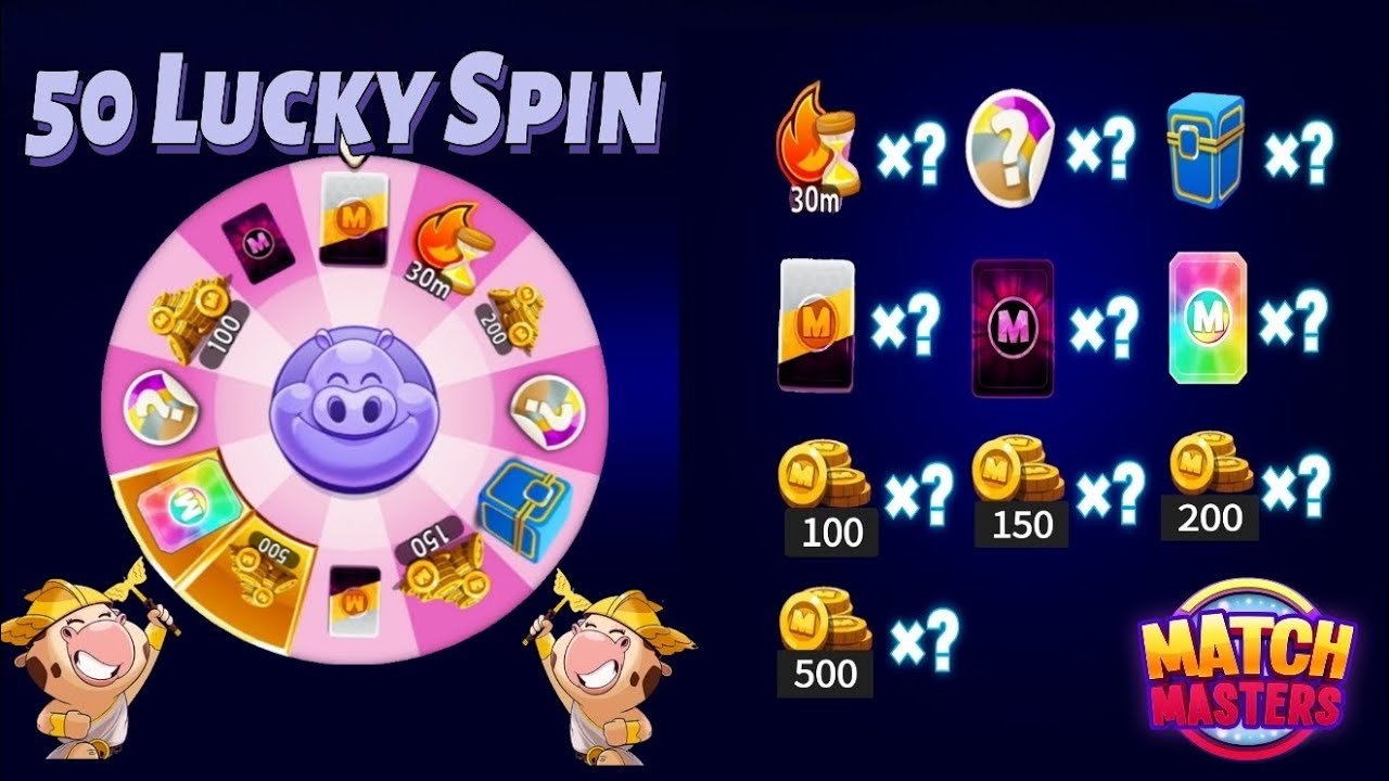 50 Lucky Spin Match Masters. - YouTube