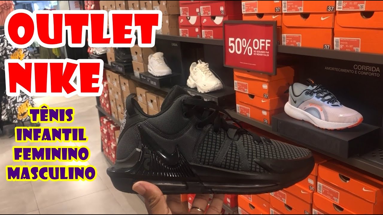 OUTLET NIKE - CHUTEIRAS E TÊNIS - AIR MAX 90 - LEBRON - JORDAN - ADULTO ...