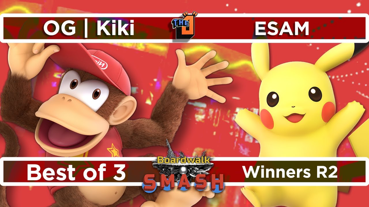 ESAM (Pikachu) vs Kiki (Diddy Kong) - Boardwalk Smash #31 - Winners R2 ...