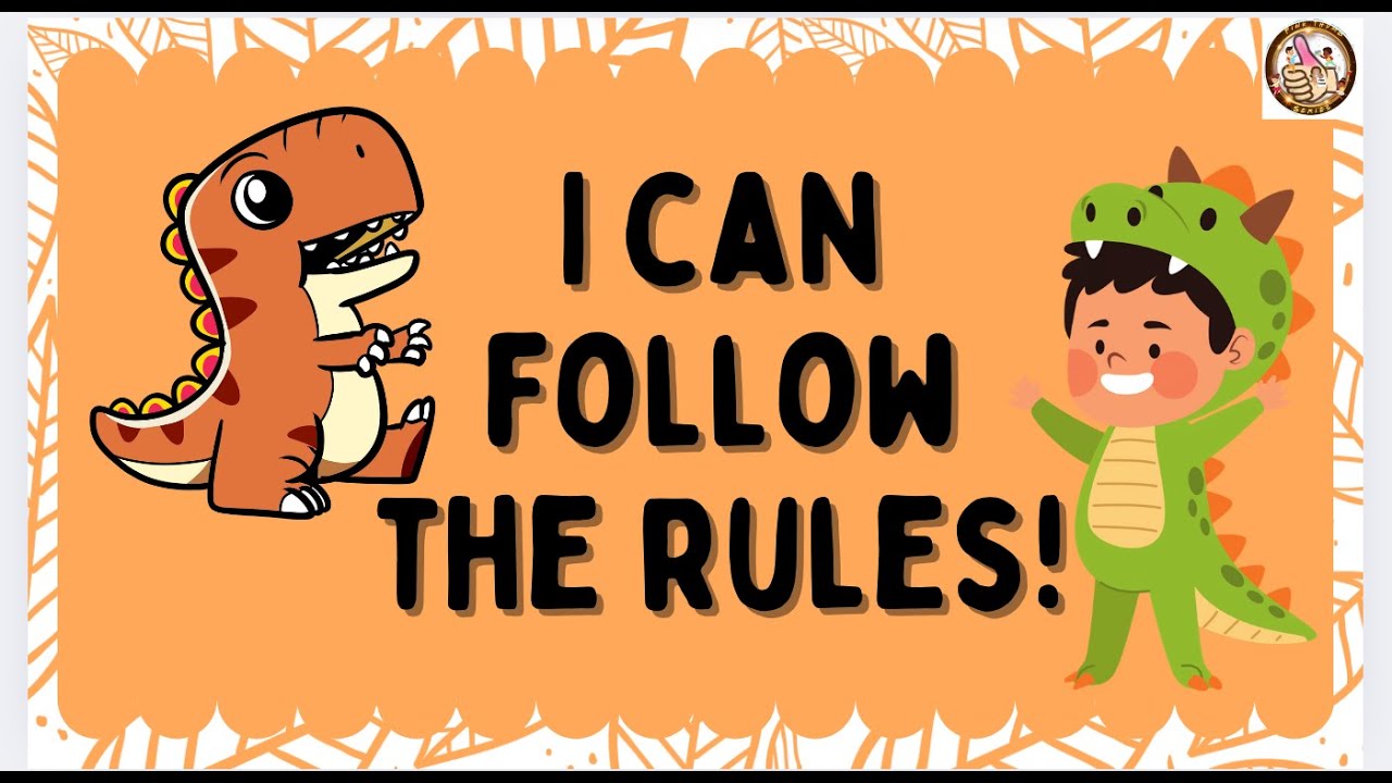 I Can Follow the Rules (Dinosaur Classroom / Home Rules ) - YouTube